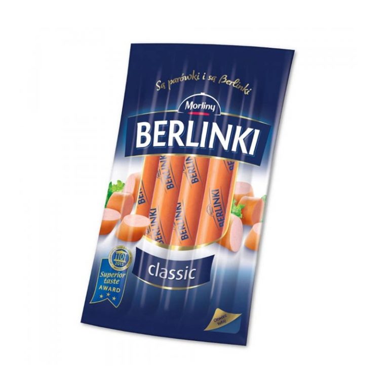 MORLINY PARÓWKI BERLINKI CLASSIC 500G – Zekan Zakupy Online – Artykuły ...